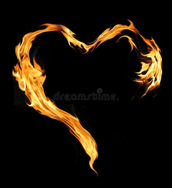 Burning heart stock photo. Image of abstract, magic, design - 9247276