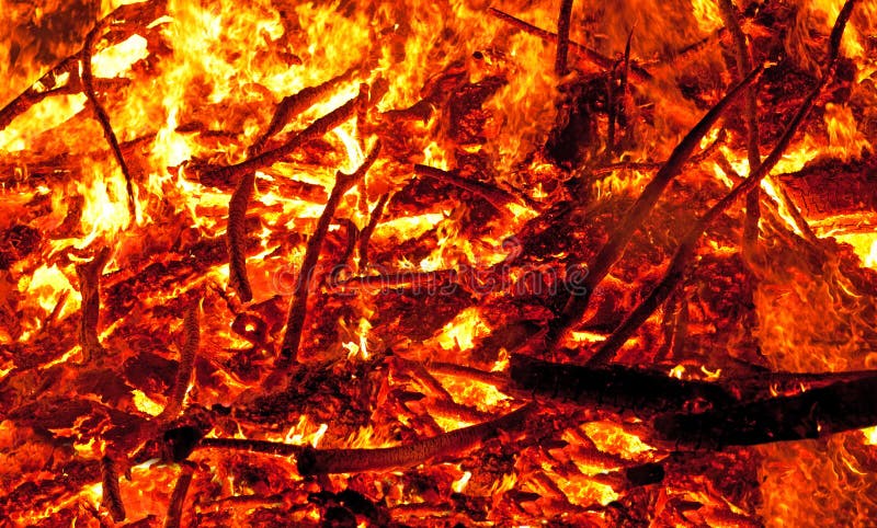 Burning hell stock image. Image of hell, burn, wood, yellow - 24577099