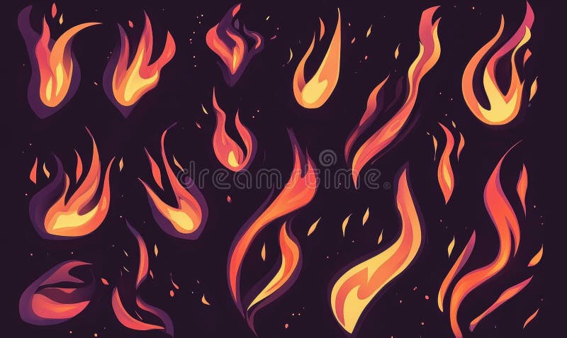 Burning Horizontal Lines, Tongues of Flames, and Fire Borders with ...