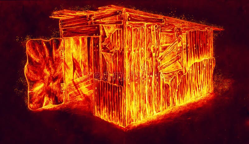 3d house on fire stock illustration. Illustration of ashes - 28321362