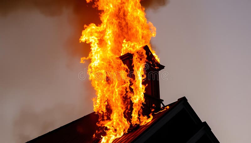 Burning House Fire Flames Disaster, Emergency Situation and Destruction ...
