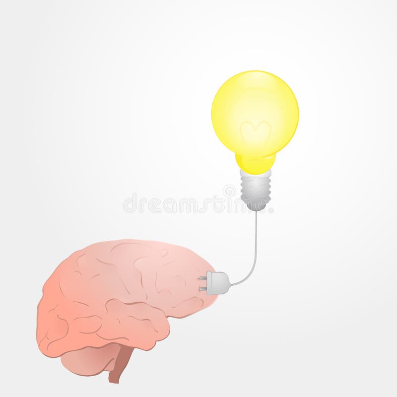Burning Idea. 3D Rendering stock illustration. Illustration of bright ...