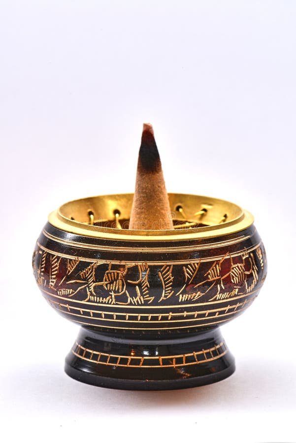 Burning Incense for Relaxing Time Stock Photo - Image of iron, ceramic ...