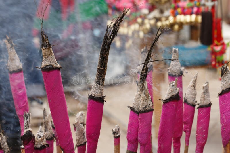 Burning incense stock image. Image of double, festival - 65841841