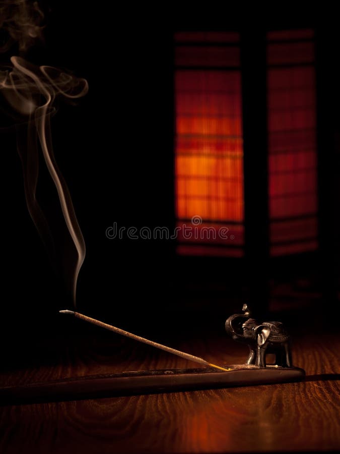 Burning incense stick stock image. Image of stick, beauty - 15374563