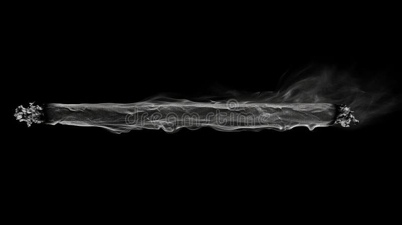 Burning Incense Stick with Smoke Trails Stock Illustration ...