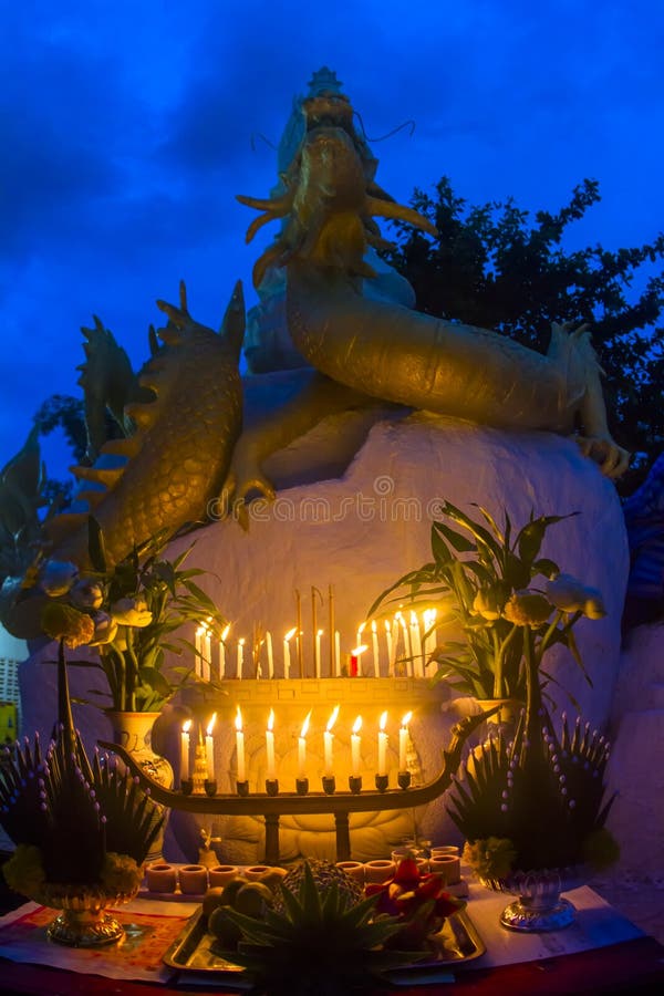 Burning Incense in Thai Temple Stock Image - Image of buddhism, khmer ...