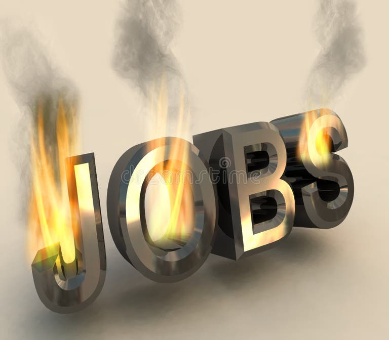 Burning job. stock illustration. Illustration of lost - 8268803