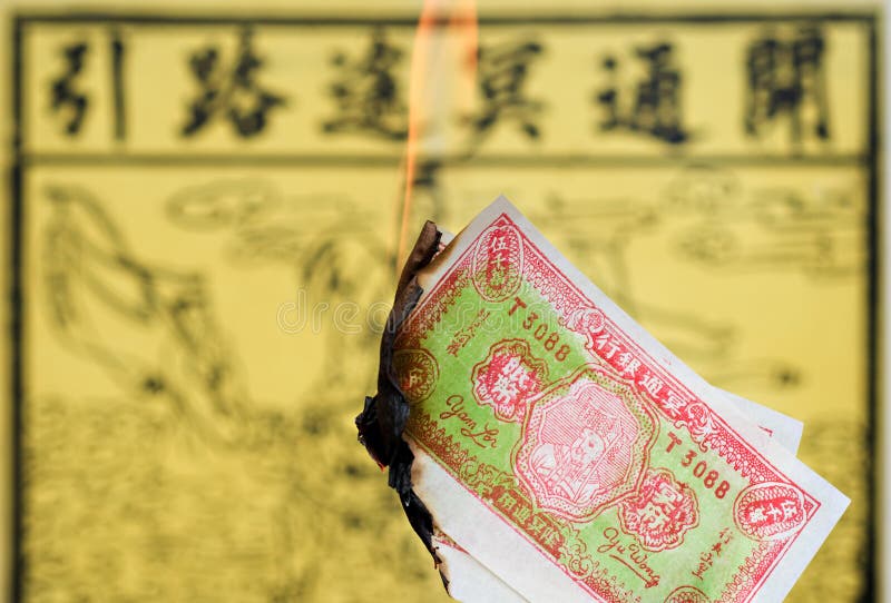 Burning Joss Paper stock photo. Image of colorful, deity - 4198804