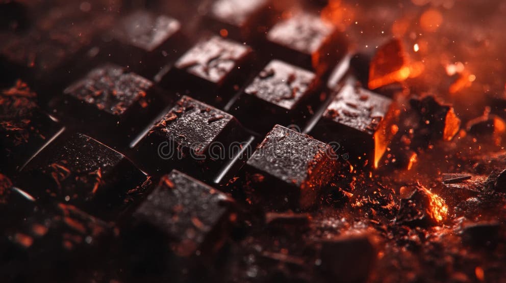 Burning Keyboard Keys Embers Ashes Destruction Fire Stock Illustration ...