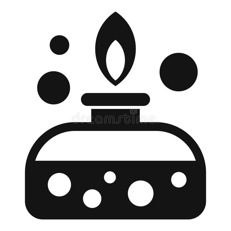 Burning Lab Candle Icon Simple Vector. Solitary Scientific Stock Vector ...