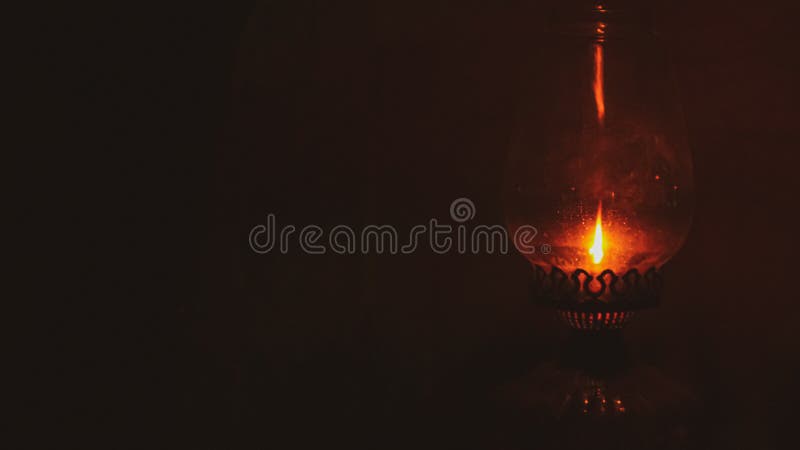Burning lamp in the dark stock image. Image of abstract - 193282977