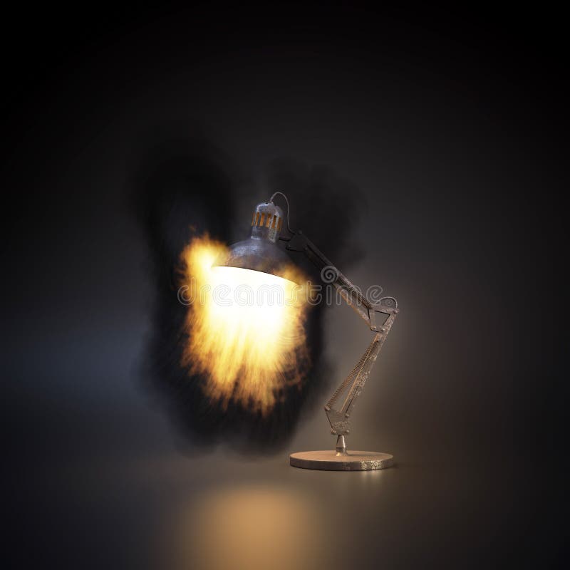 Burning lamp stock image. Image of flaming, design, innovation - 60855123