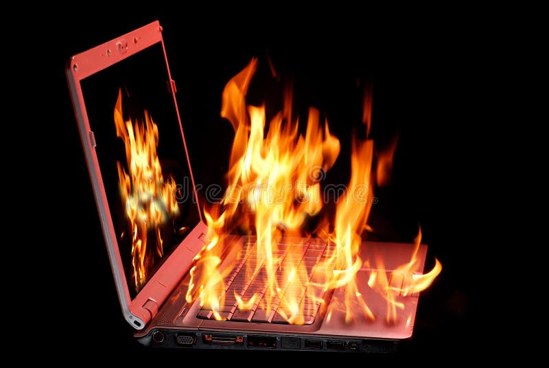 Computer hard disk burning stock photo. Image of burning - 26577446