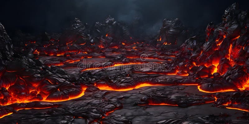 Burning Lava Abstract Background Stock Photo - Image of magma, nature ...