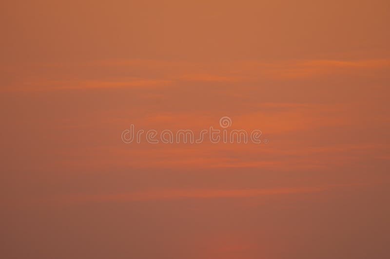 Burning Layers of Sunset Cloudless Stock Photo - Image of shore, coast ...