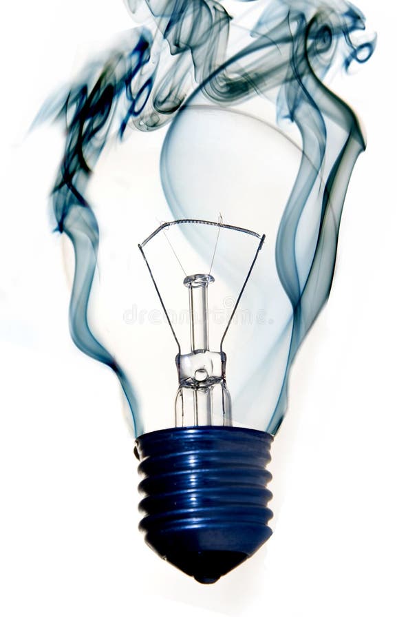 Burning Light Bulb Picture. Image: 8598981