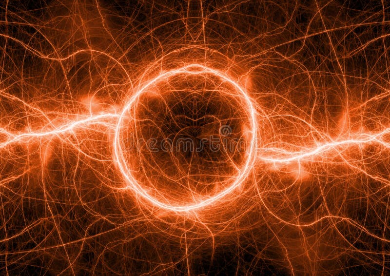 Burning lightning stock illustration. Illustration of coil - 94689522