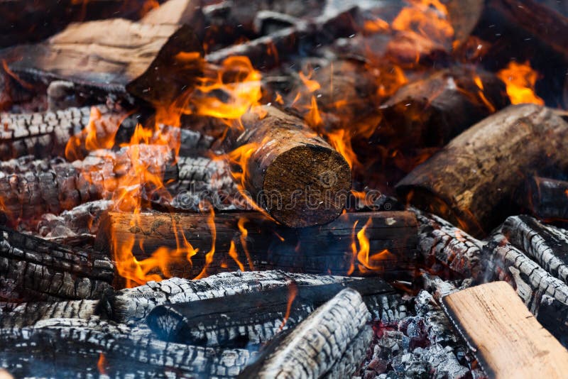 Burning Log stock image. Image of heat, wood, backgrounds - 25605815
