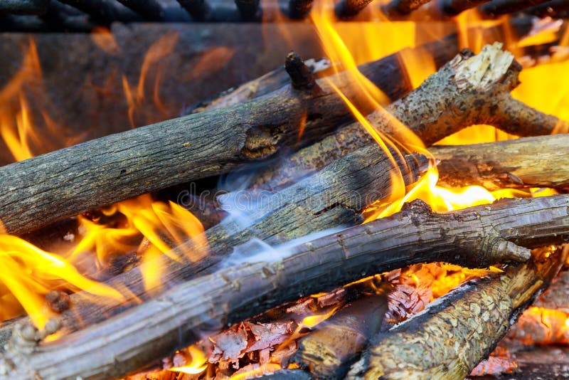 Wood Embers Detail in Fire Place Stock Image - Image of fireplace ...