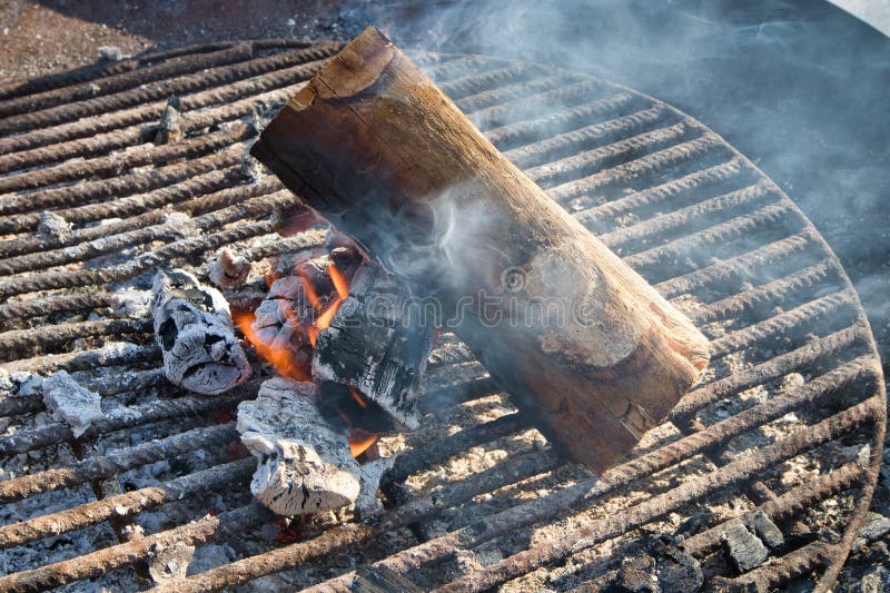 Burning Logs in a Camping Site Campfire Stock Photo - Image of outside ...