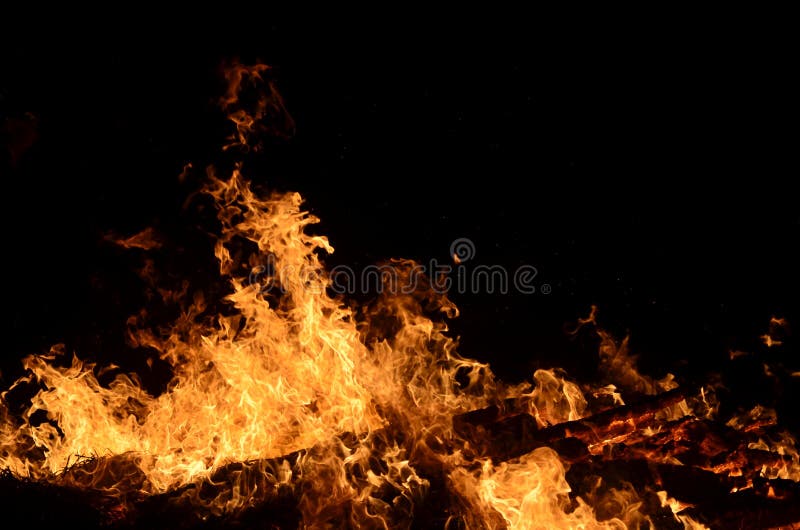 Burning logs stock photo. Image of background, heat, flames - 84648872