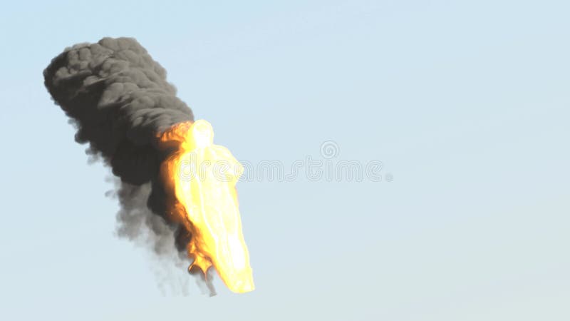 Burning man running stock footage. Video of speed, runner - 210977912