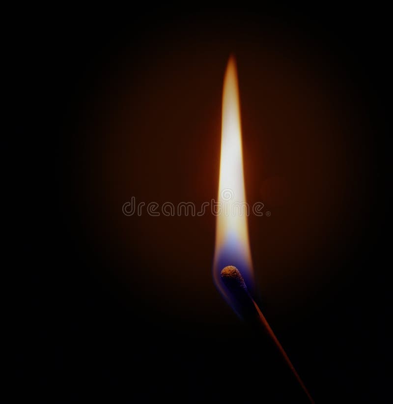 Burning Match Setting Fire To Its Neighbors Stock Image - Image of ...
