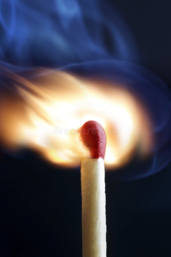 Burning Match stock photo. Image of yellow, orange, bright - 8614844