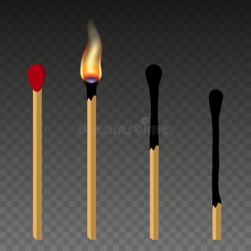 Burnt Matchstick Stock Illustrations – 2,547 Burnt Matchstick Stock ...