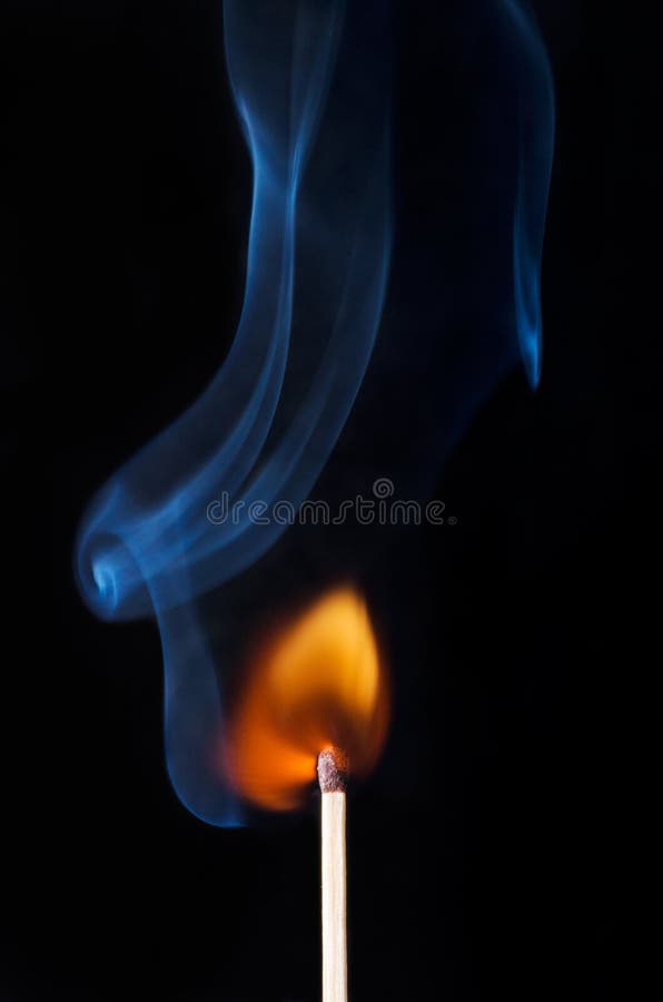 Burning Match Setting Fire To Its Neighbors Stock Photo - Image of ...