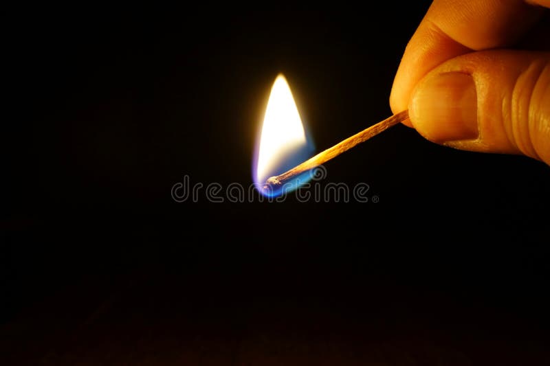 Burning match in a hand stock image. Image of finger - 176173579