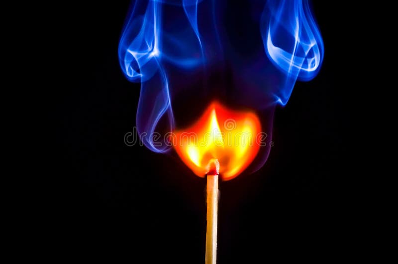 Burning match stock image. Image of bright, heat, fire - 97387691