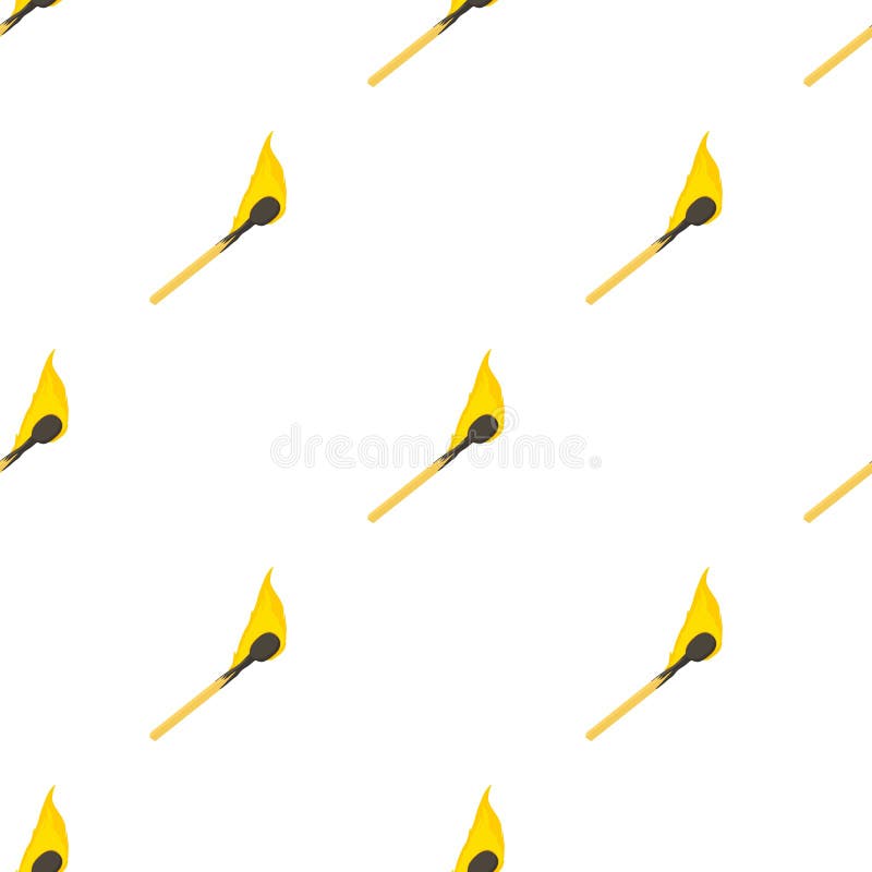 Burning Match Pattern Seamless Vector Stock Illustration - Illustration ...