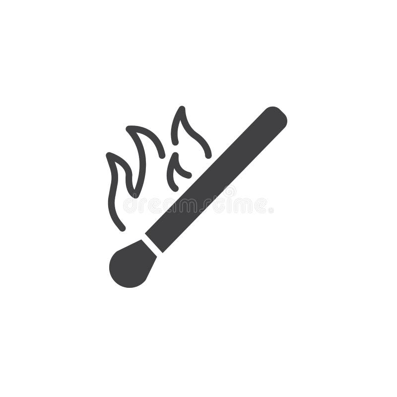 Burning Match Flat Icon Stock Illustrations – 943 Burning Match Flat ...
