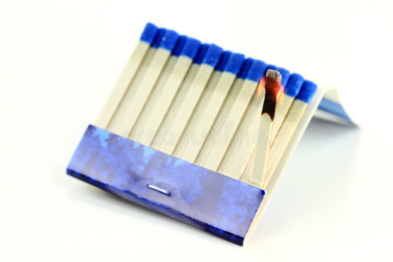 Matchbook stock photo. Image of flame, match, arson, white - 305010