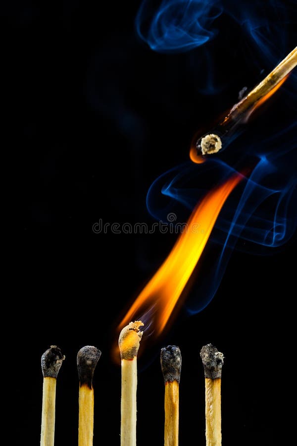 Burning matchstick stock photo. Image of orange, beautiful - 41670632