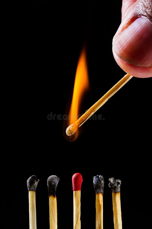 Burning matchstick stock image. Image of ignition, danger - 41670603