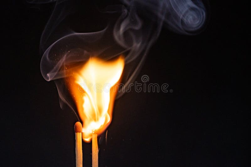 Burning matchsticks stock photo. Image of heat, group - 180039400
