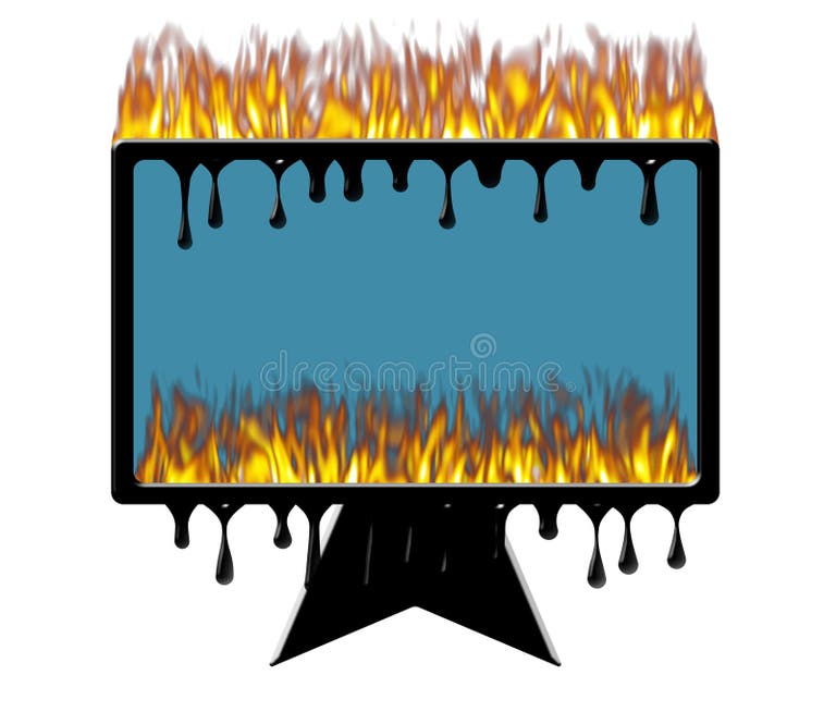 Burning Melting Computer Stock Illustrations – 43 Burning Melting ...