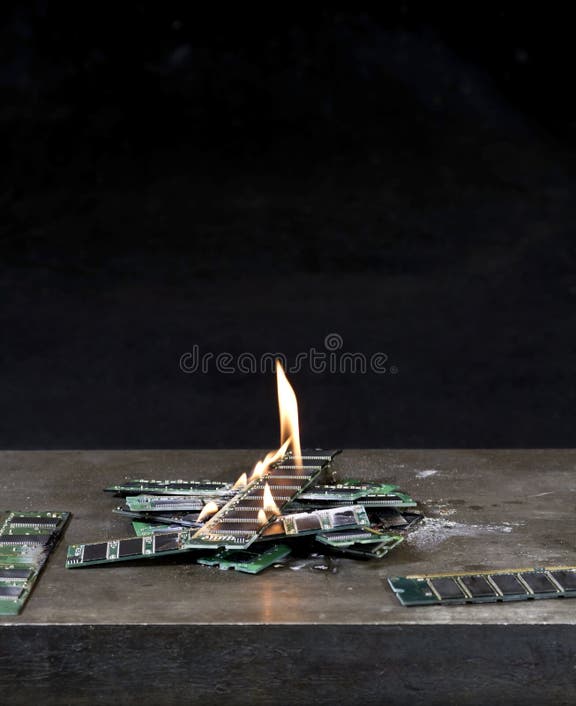 Burning memory sticks stock image. Image of group, equipment - 33291665