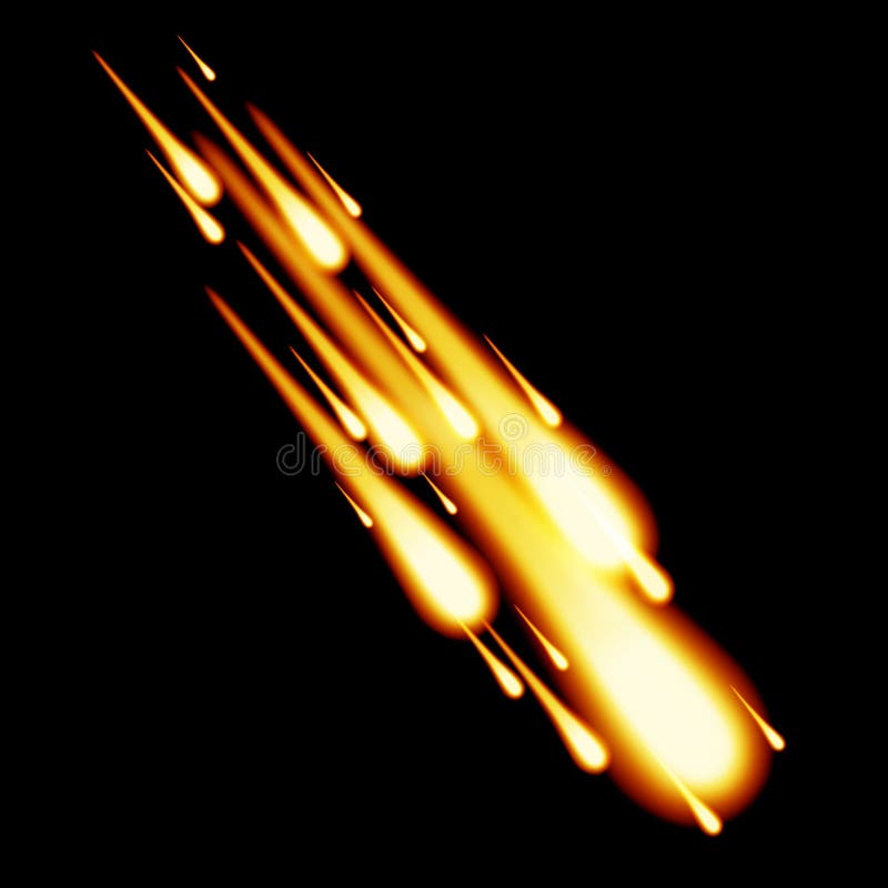 Burning meteor stock illustration. Illustration of burn - 18706803