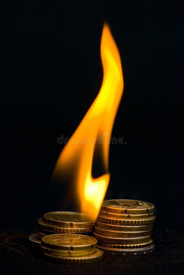 Burning checks stock photo. Image of dangerous, danger - 13722096