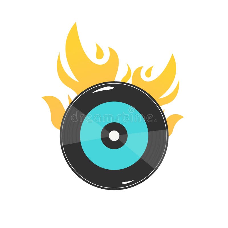 Burning Music Hit Graphic Design Stock Illustration - Illustration of ...