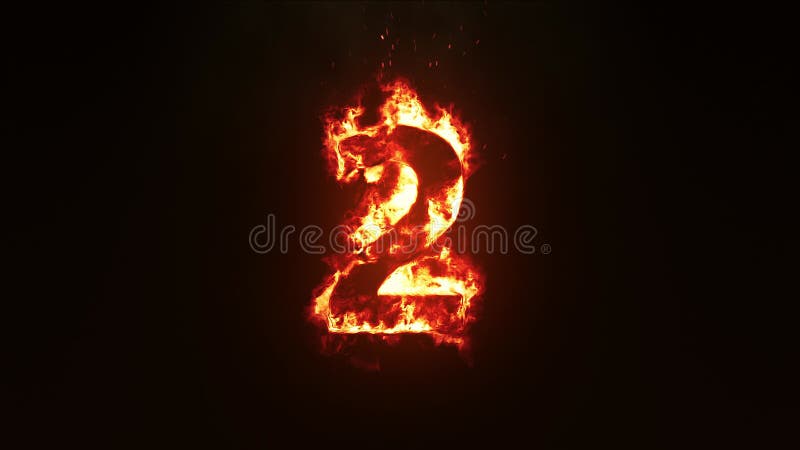 Burning Number 61. Fire Number Stock Video - Video of number, flame ...