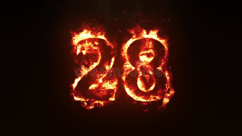 Burning Number 43. Fire Number Stock Footage - Video of burnt, blaze ...