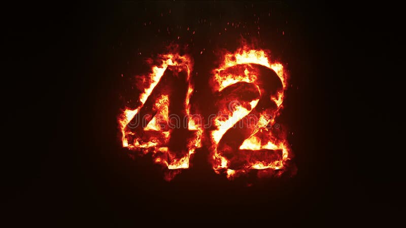 Burning Number 43. Fire Number Stock Footage - Video of burnt, blaze ...