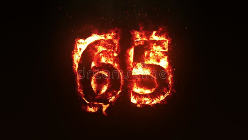 Burning Number 43. Fire Number Stock Footage - Video of burnt, blaze ...