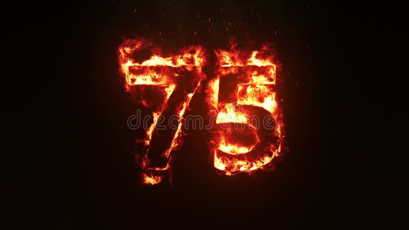 Burning Number 43. Fire Number Stock Footage - Video of burnt, blaze ...