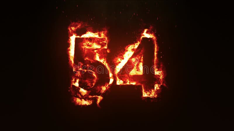 Burning Number 43. Fire Number Stock Footage - Video of burnt, blaze ...